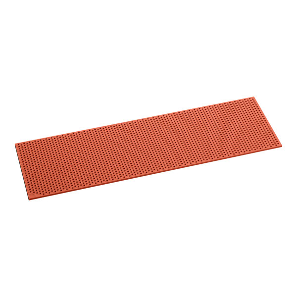 Lavex 3' x 10' Heavy-Duty Red Rubber Straight Edge Grease-Resistant ...
