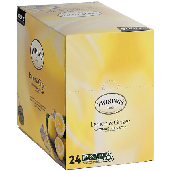 Twinings Lemon & Ginger Herbal Tea Single Serve Keurig® K-Cup® Pods ...