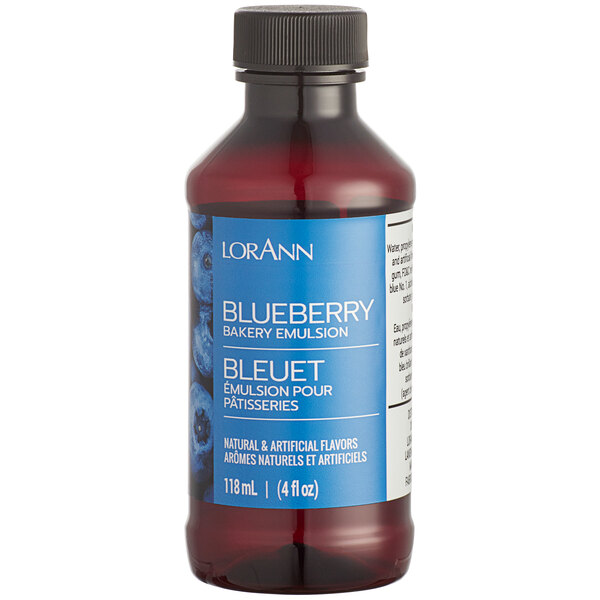 LorAnn Oils 4 fl. oz. Blueberry Bakery Emulsion - 6/Case