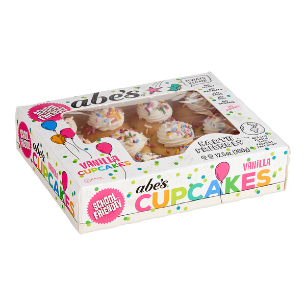 Abe's Vegan Vanilla Mini Cupcake 12-Count 12.5 oz. - 12/Case