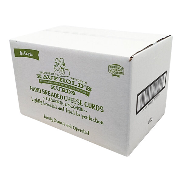 Kaufhold's Kurds Breaded Garlic Cheese Curds 5 lb. - 2/Case