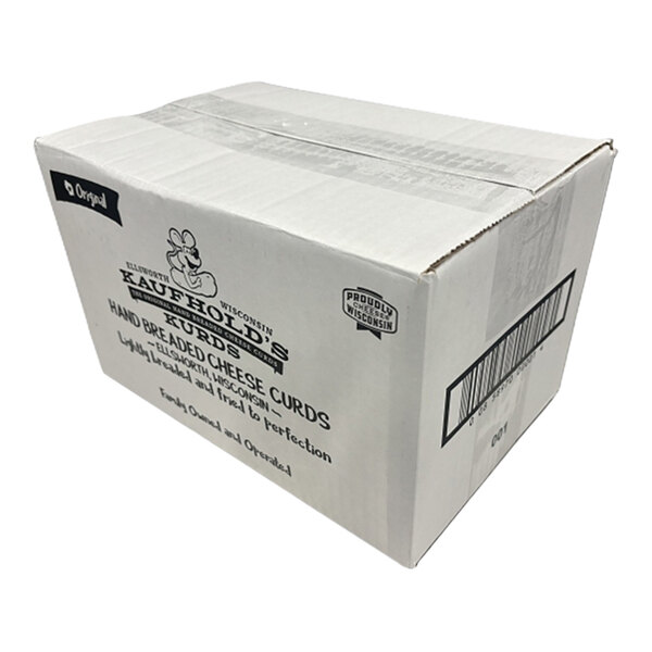 Kaufhold's Kurds Breaded Plain Cheese Curds 5 lb. - 2/Case