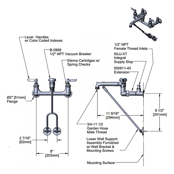 Wall Mount Faucet Parts Diagram at Stephen Jamerson blog
