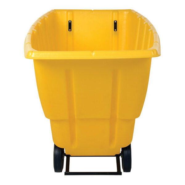 Vestil TDT-100-MD-YELLOW 1 Cu. Yd. Yellow Medium-Duty Bulk Tilt Truck ...