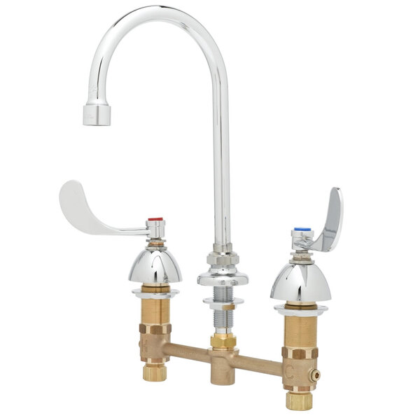 T&S B-2866-VF05 Easy Install 0.5 GPM Deck Mount Faucet with 8" Centers ...