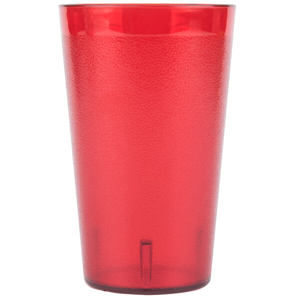 Carlisle 553210 Stackable 32 oz. Ruby SAN Plastic Tumbler - 48/Case