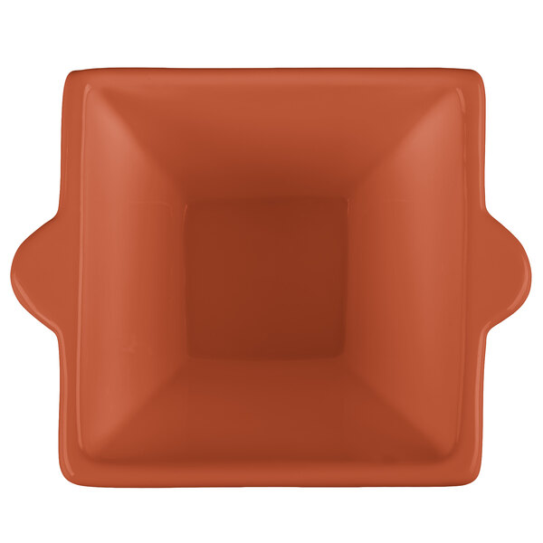 Tablecraft CW1480CP 18 oz. Copper Cast Aluminum Square Condiment Bowl