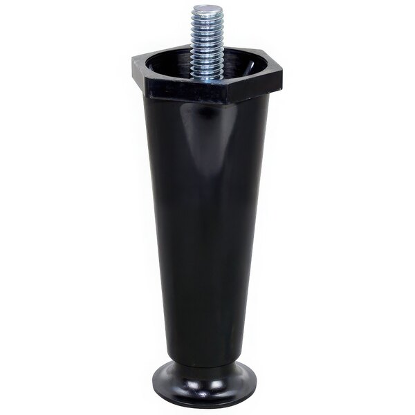 Kason® 1740 4" - 5 3/8" Adjustable Black Plastic Appliance Leg with ...
