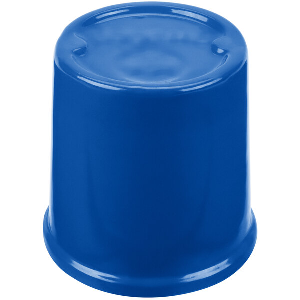 Tablecraft CW1665CBL 1.25 Qt. Cobalt Blue Cast Aluminum Condiment Bowl