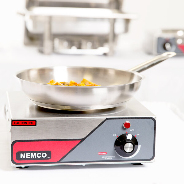 Nemco 6310-1 Electric Countertop Hot Plate with 1 Solid Burner - 120V