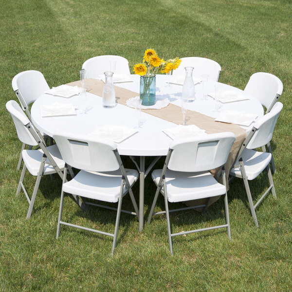 Flash Furniture Round Folding Table, 72 Flash Furniture Round Folding Table, 72