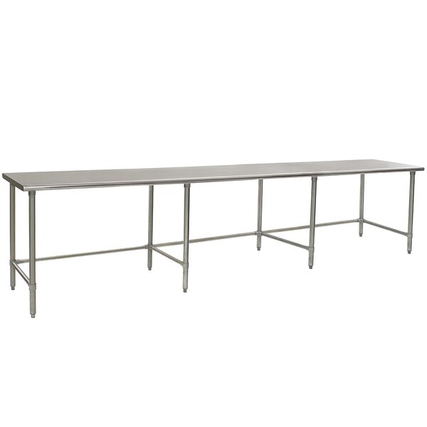 Eagle Group T48120GTE 48" x 120" Open Base Stainless Steel Commercial ...