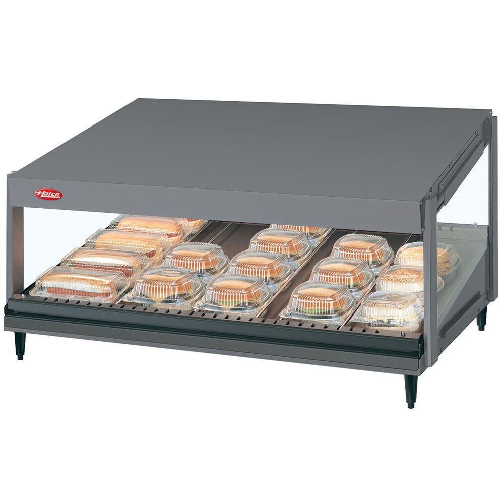 Hatco GRSDS-36 Gray Granite Glo-Ray 36" Slanted Single Shelf ...