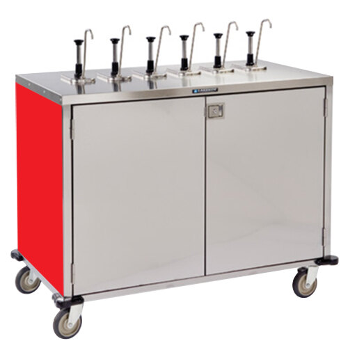 Lakeside 70271RD Stainless Steel E-Z Serve 12-Pump Condiment Dispensing ...