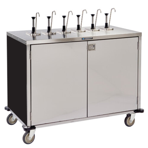 Lakeside 70271B Stainless Steel E-Z Serve 12-Pump Condiment Dispensing ...