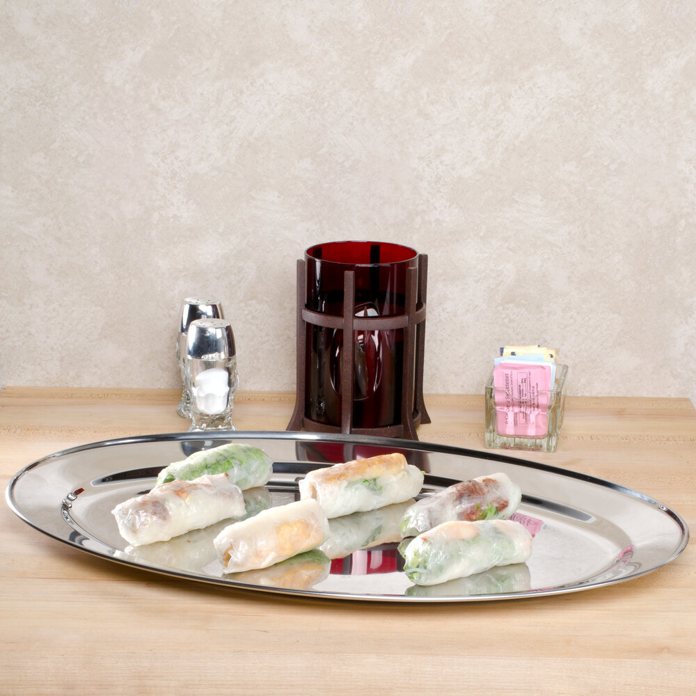 20 X 13 1 2 Oval Stainless Steel Platter 20 X 13 1 2 Oval Stainless Steel Platter