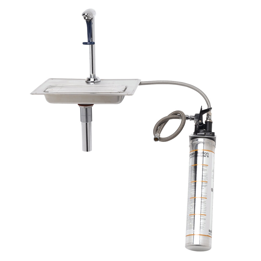 T&S B-1230-WFK Water Station with 8" Pedestal Type Glass Filler ...