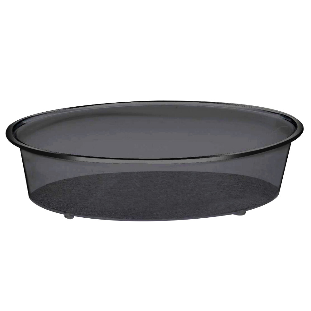 Cal-Mil 316-12-13 Black Turn N Serve Deep Tray for 12" Cal-Mil Sample ...