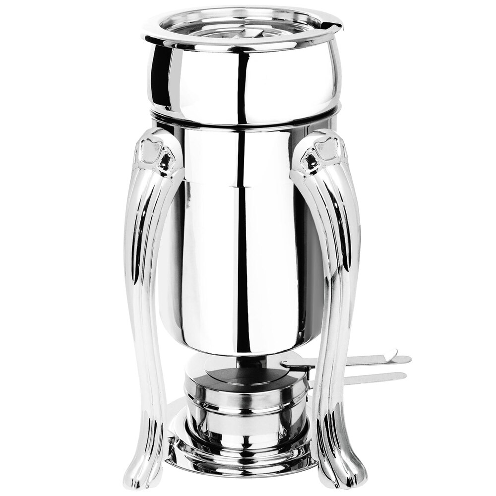 Eastern Tabletop 3101QA-SS Queen Anne 2 Qt. Stainless Steel Sauce ...