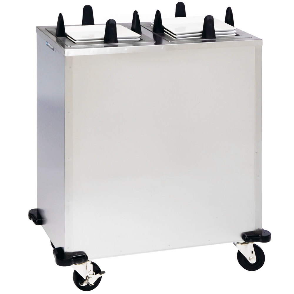 Lakeside S6212 Stainless Steel Heated Two Stack Plate Dispenser for 11 ...