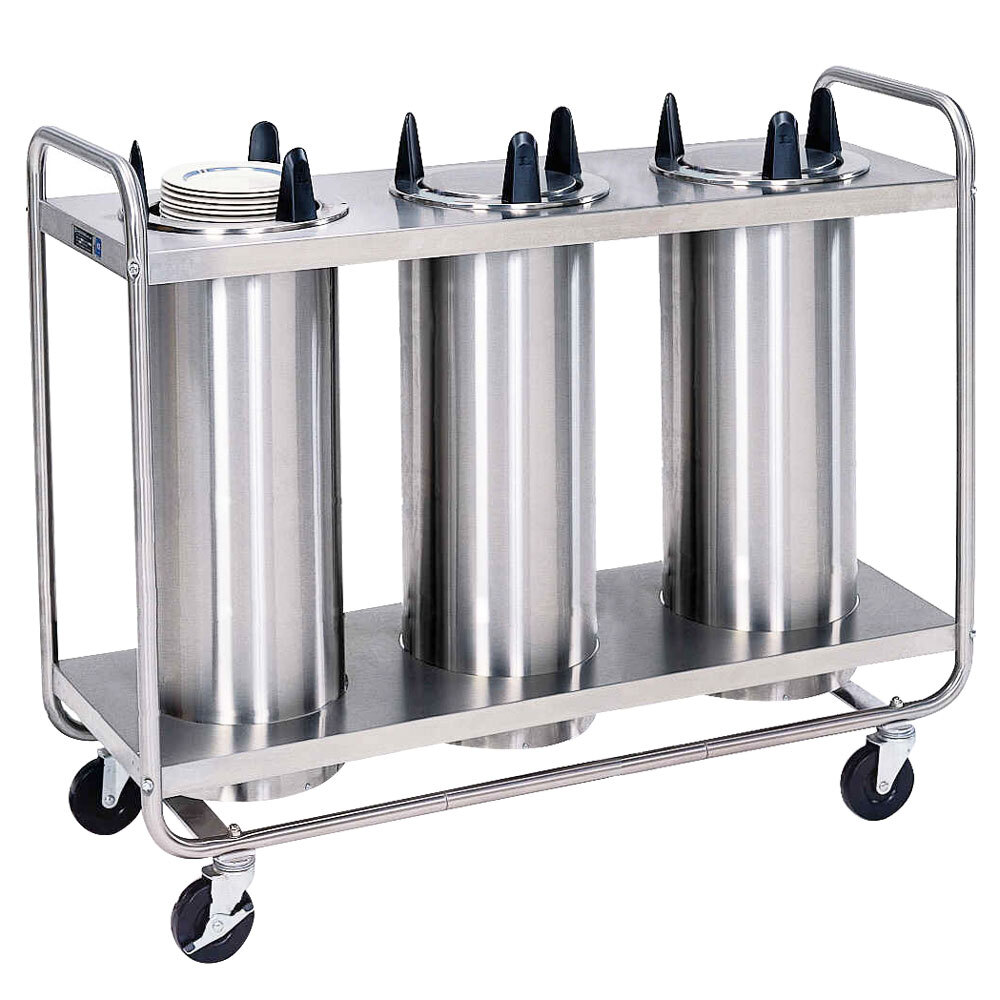 Lakeside 8308 Stainless Steel Heated Three Stack Plate Dispenser for 7 ...
