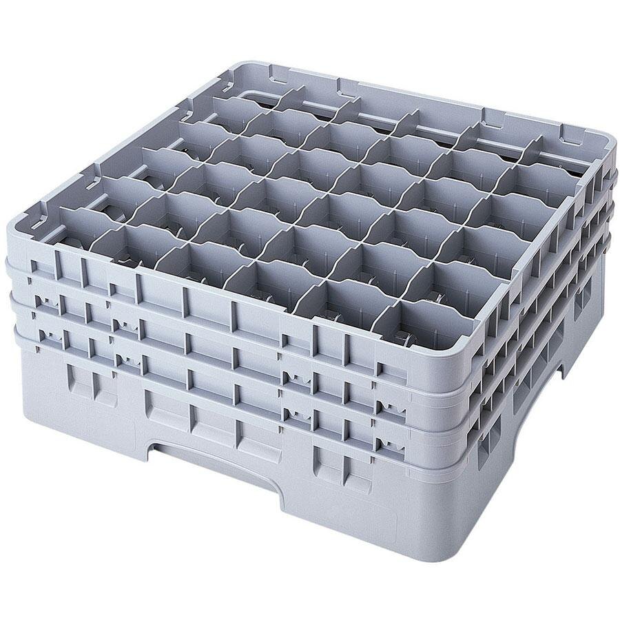 Cambro 36S800151 Soft Gray Camrack Customizable 36 Compartment 8 1/2 ...