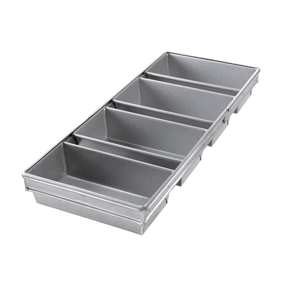 Chicago Metallic 49415 1 1/2 lb. 4-Strap Glazed Aluminized Steel Bread ...