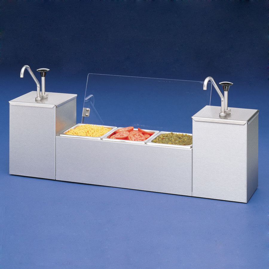 APW Wyott CSS-DTS-2 Condiment Serving Station with 2 Pumps