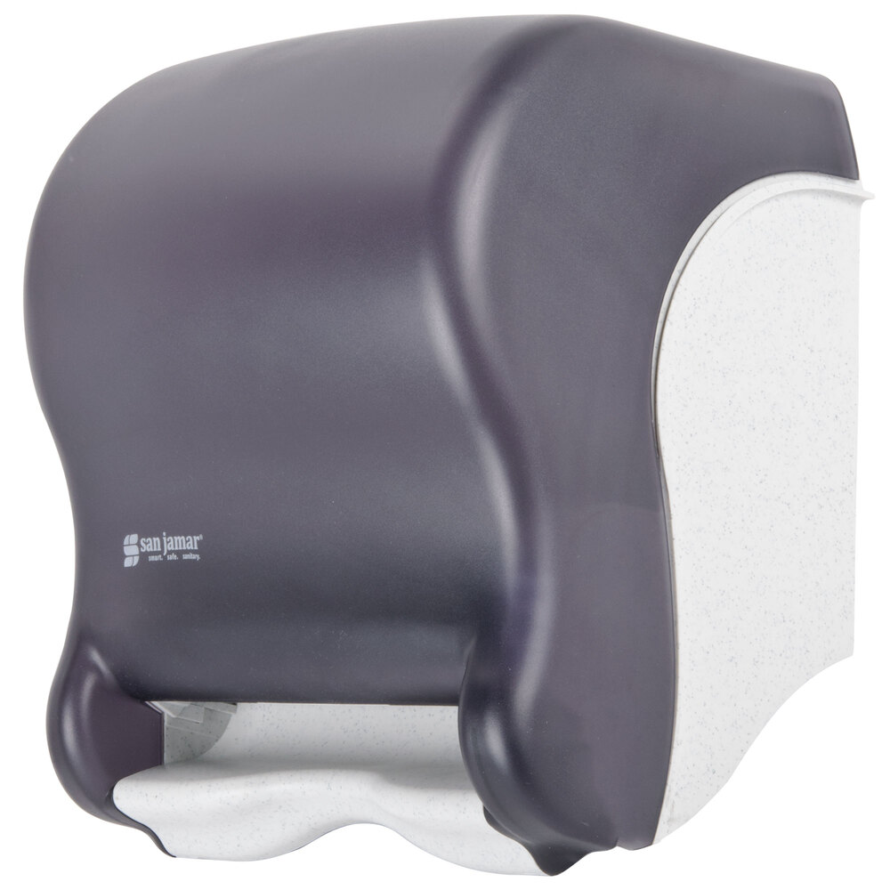 8 Inch Roll Towel Holder San Jamar T1190TBK Lever Roll Towel Dispenser ...