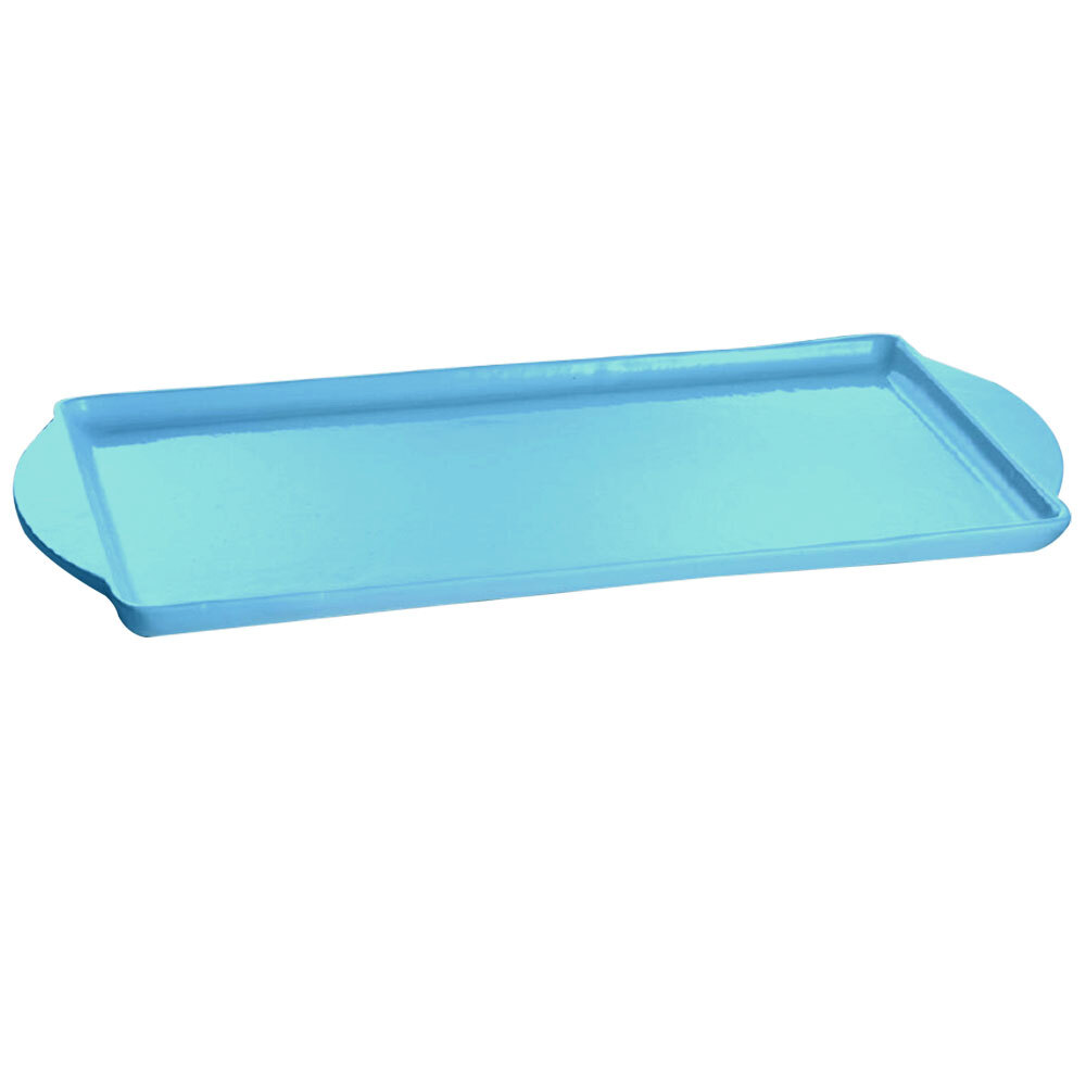 Tablecraft CW4220SBL 13" x 24" Sky Blue Rectangular Tray