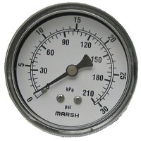 Hot Water Temperature & Pressure Gauges - WebstaurantStore