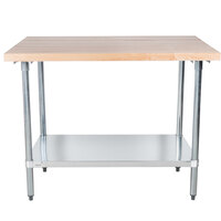 Baker's Tables: Wood Top Kitchen Work Tables at Low Prices