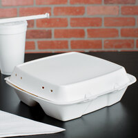 Foam Hinged Take-Out Containers | Foam Hinged Carryout Containers
