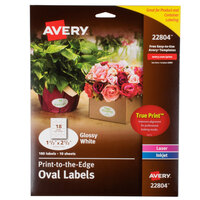 Avery 18660 Easy Peel 1" x 2 5/8" Clear Inkjet Printer Address Labels ...