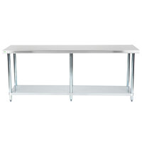 Regency 24" x 30" 18-Gauge 304 Stainless Steel Commercial Work Table ...