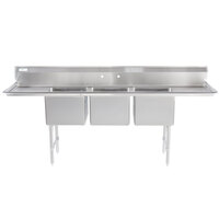 3 Compartment Sink | Restaurant Triple Sink Commercial