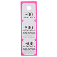 Coat Check Tickets & Coat Check Numbers | WebstaurantStore
