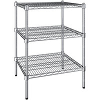Regency 21" x 48" NSF Chrome 2-Shelf Kit with 27" Posts
