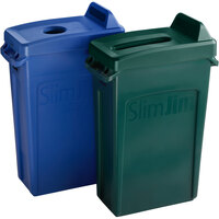 Rubbermaid FG267360BLA Slim Jim Black Drop Shot Trash Can Lid