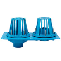 Zurn Z164-4NH 12" Cast Iron Combination Roof Drain and Overflow with ...