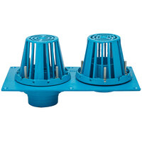 Zurn Z164-4NH 12" Cast Iron Combination Roof Drain and Overflow with ...