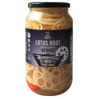 Wild Hibiscus 7 oz. Lotus Root in Gin-Spiced Pickle Juice