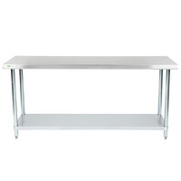 Stainless Steel Work Tables with Undershelves