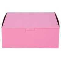 9" x 9" x 4" Pink Cake / Bakery Box - 200/Bundle