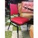 Lancaster Table & Seating Red Stackable Chair with 2" Padded Seat