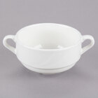 Tuxton ASU-083 San Marino AlumaTux Pearl White (European White) 7 oz. China Stackable Cup - 36/Case