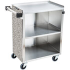 Metro 2SPN53DC Super Erecta Chrome Two Shelf Heavy Duty Utility Cart ...