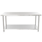 Regency 30" x 30" 16-Gauge 304 Stainless Steel Commercial Work Table ...
