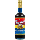 Torani 750 mL Sugar Free Blue Raspberry Flavoring Syrup