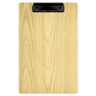 Menu Solutions WDCLIP-A True Blue 5 1/2" x 8 1/2" Customizable Wood ...